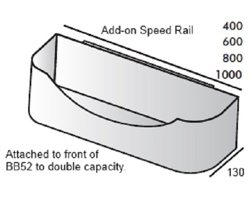 IMC Bartender Add-on Speed Rail 1000mm | JustBars.com