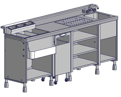 IMC Bartender Bar Workstations | JustBars.com